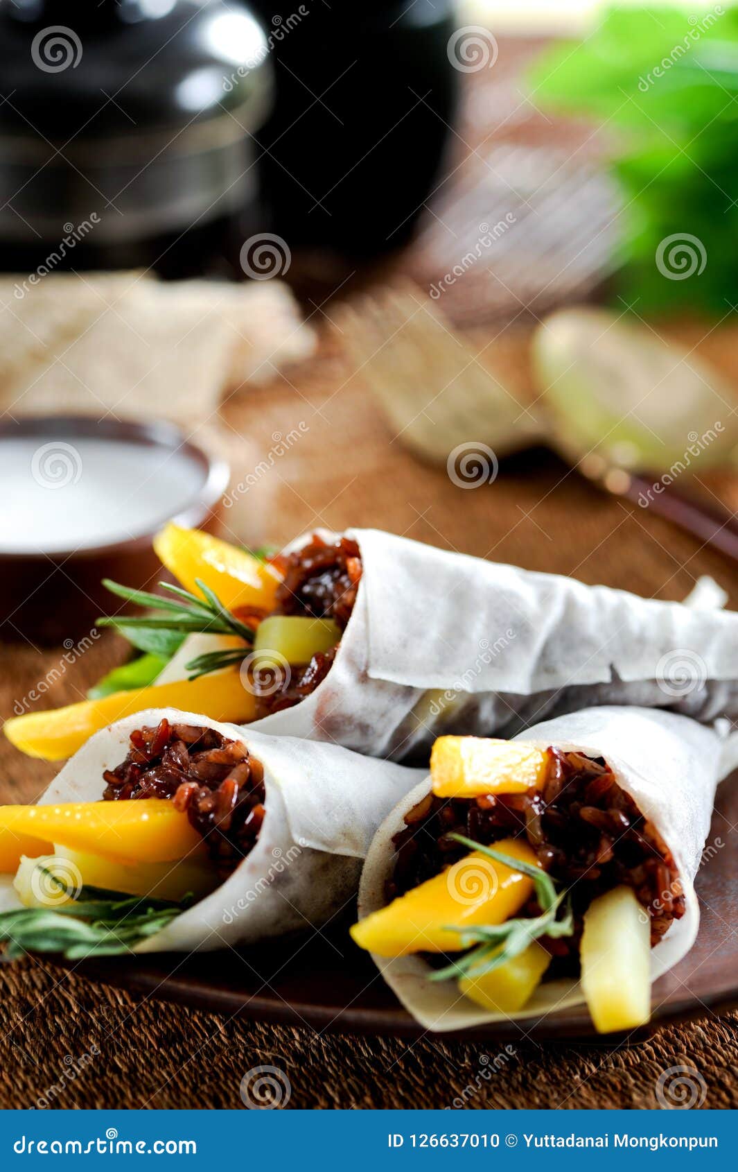 Cold crape sweet food stock photo. Image of fruit, cold - 126637010