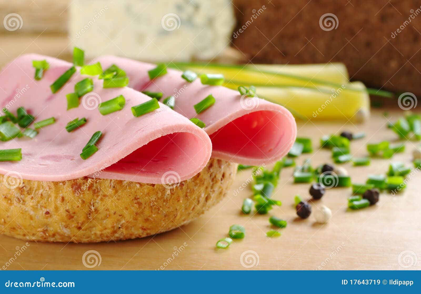 Cold Cut on Bread stock image. Image of sandwich, horizontal - 17643719