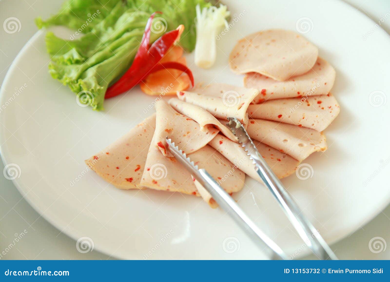 Cold cut meat stock photo. Image of sausage, cold, lyoner - 13153732