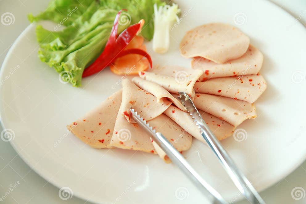 Cold cut meat stock photo. Image of sausage, cold, lyoner - 13153732