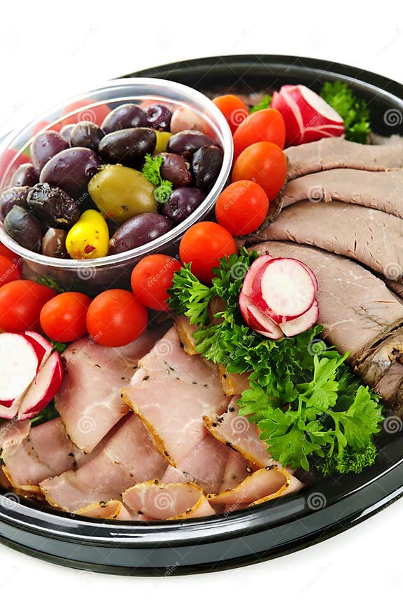 Cold cut platter stock image. Image of freshness, isolated - 10635967