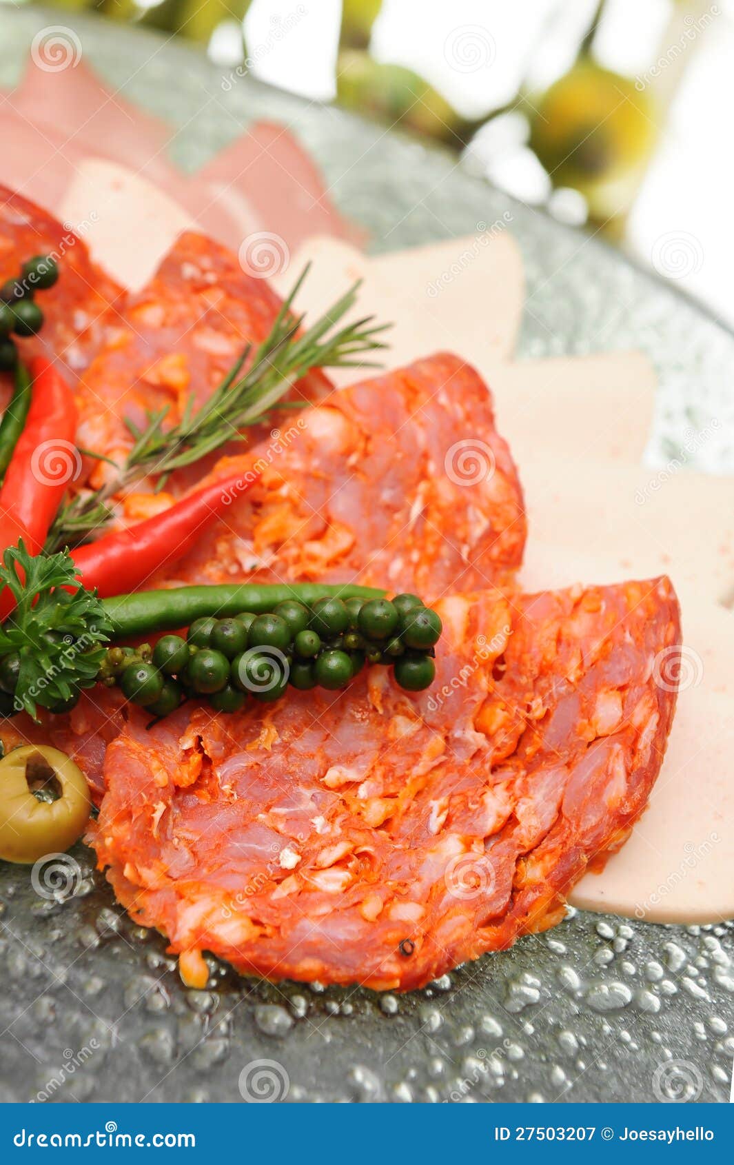 Cold cut platter stock image. Image of healthy, meat - 27503207
