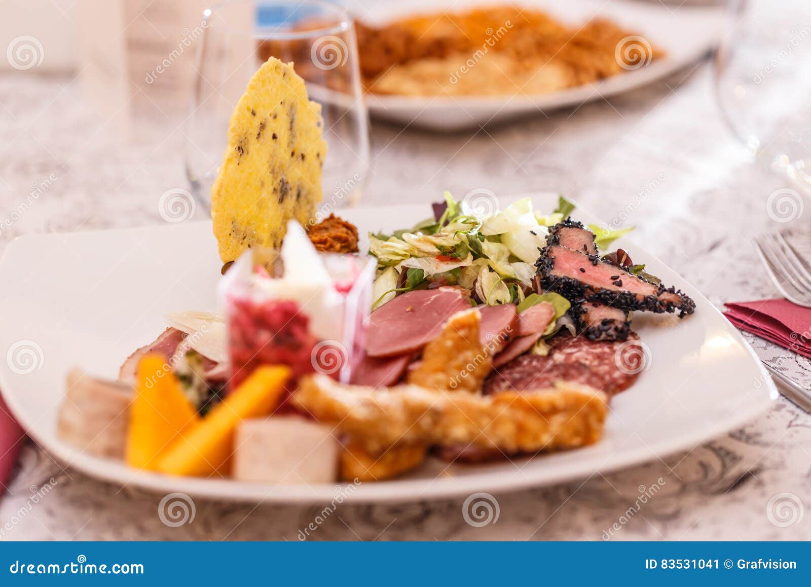 Cold cut platter stock image. Image of catering, crispy - 83531041