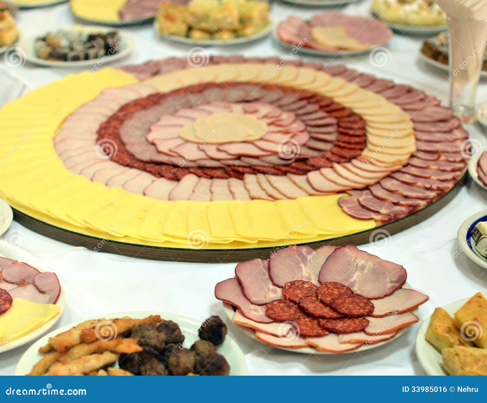 Cold Cut Platters in Restaurant Stock Photo - Image of olive ...