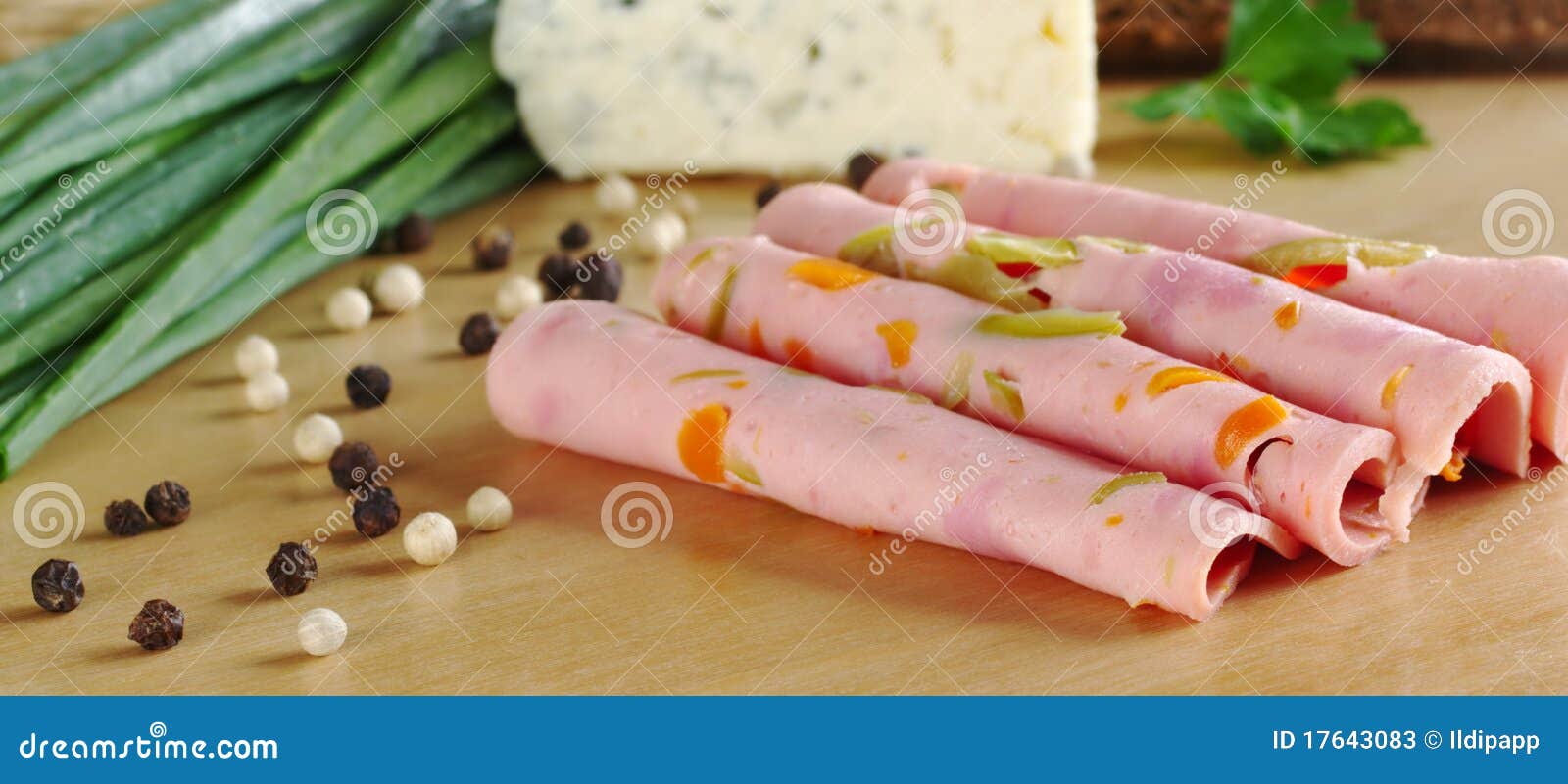 Cold Cut Slices stock image. Image of spring, herb, green - 17643083