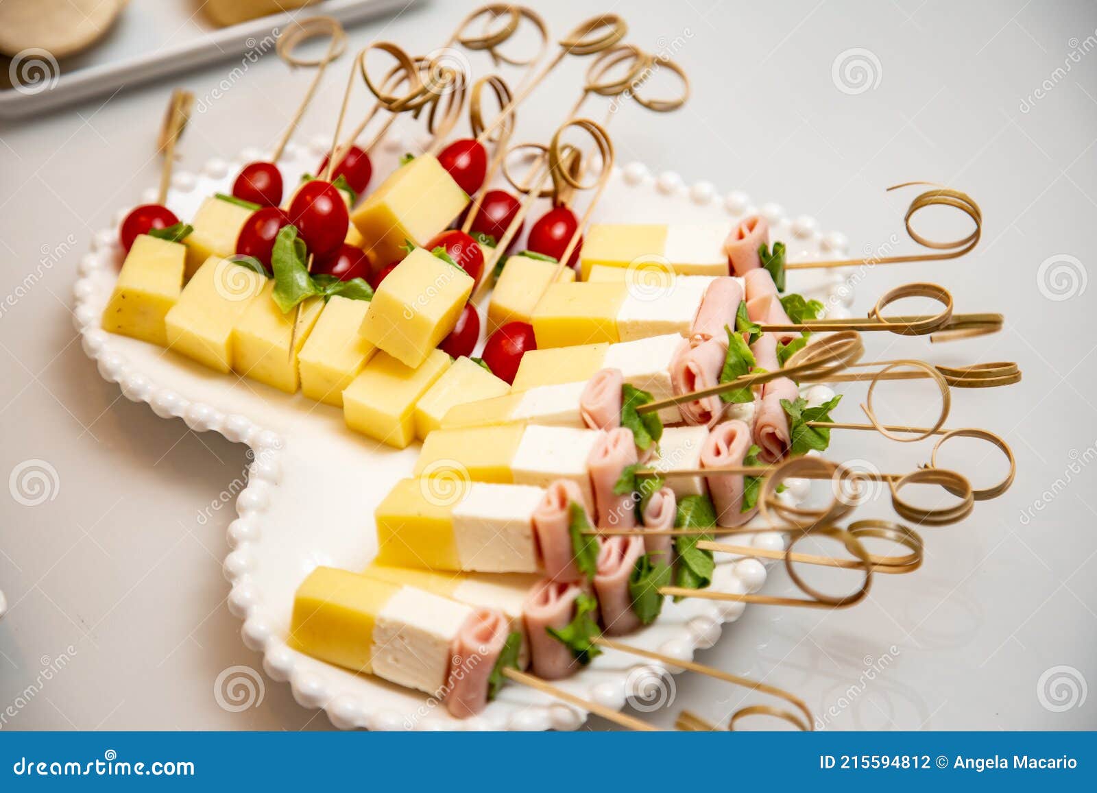 Cold Cuts Arranged on the Buffet Table. Stock Photo - Image of cheese ...