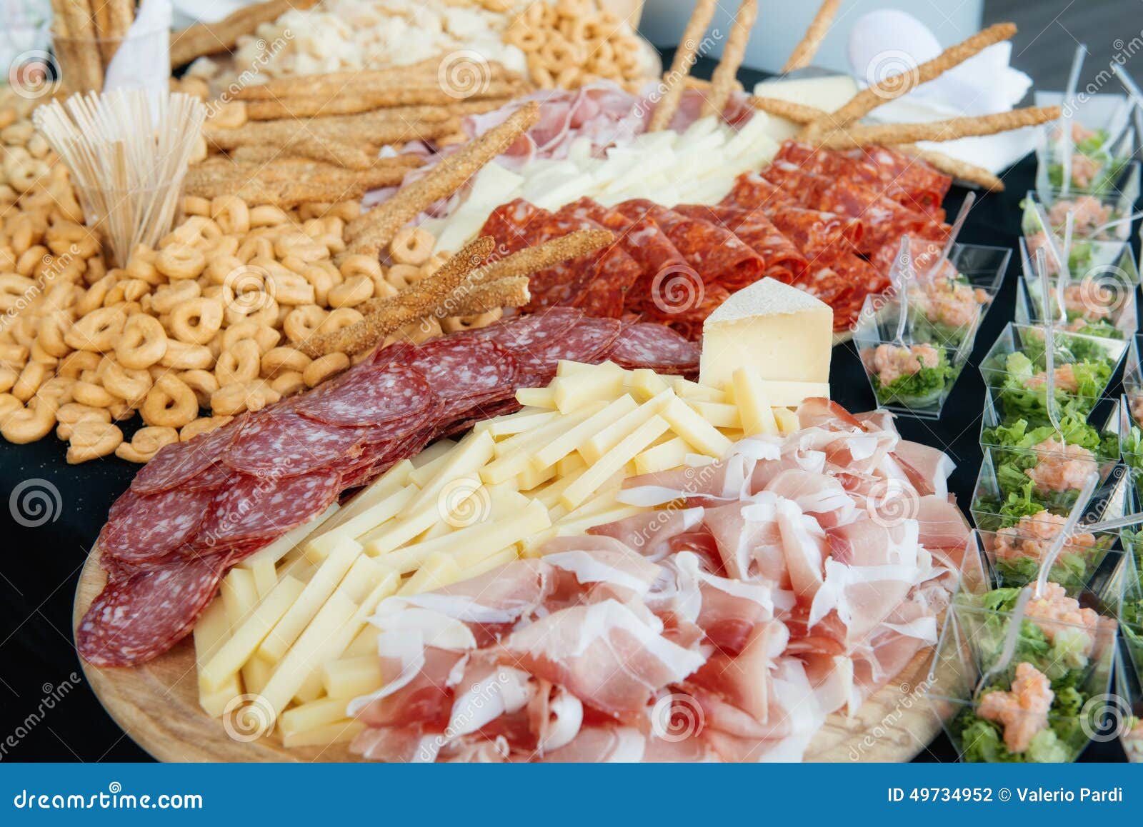 Cold cuts and cheese stock photo. Image of cuts, meal - 49734952