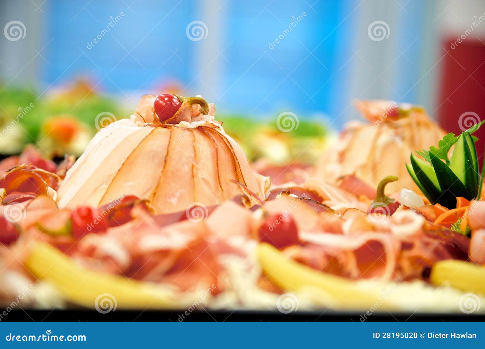 Cold Cuts with Ham stock photo. Image of dinner, macro - 28195020
