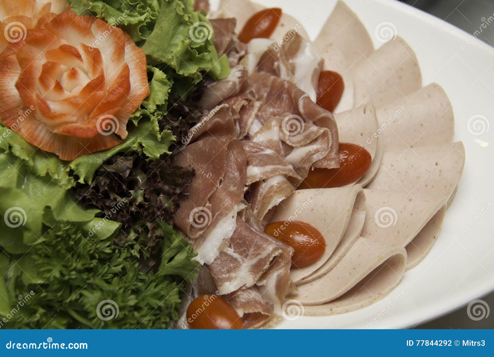 Cold Cuts Meat the for Buffet Stock Photo - Image of food, background ...