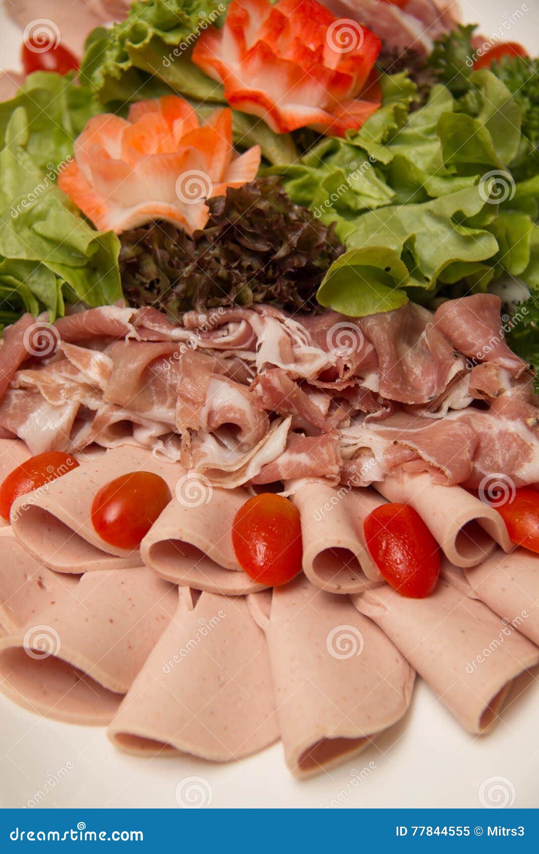 Cold Cuts Meat the for Buffet Stock Image - Image of salami, buffet ...