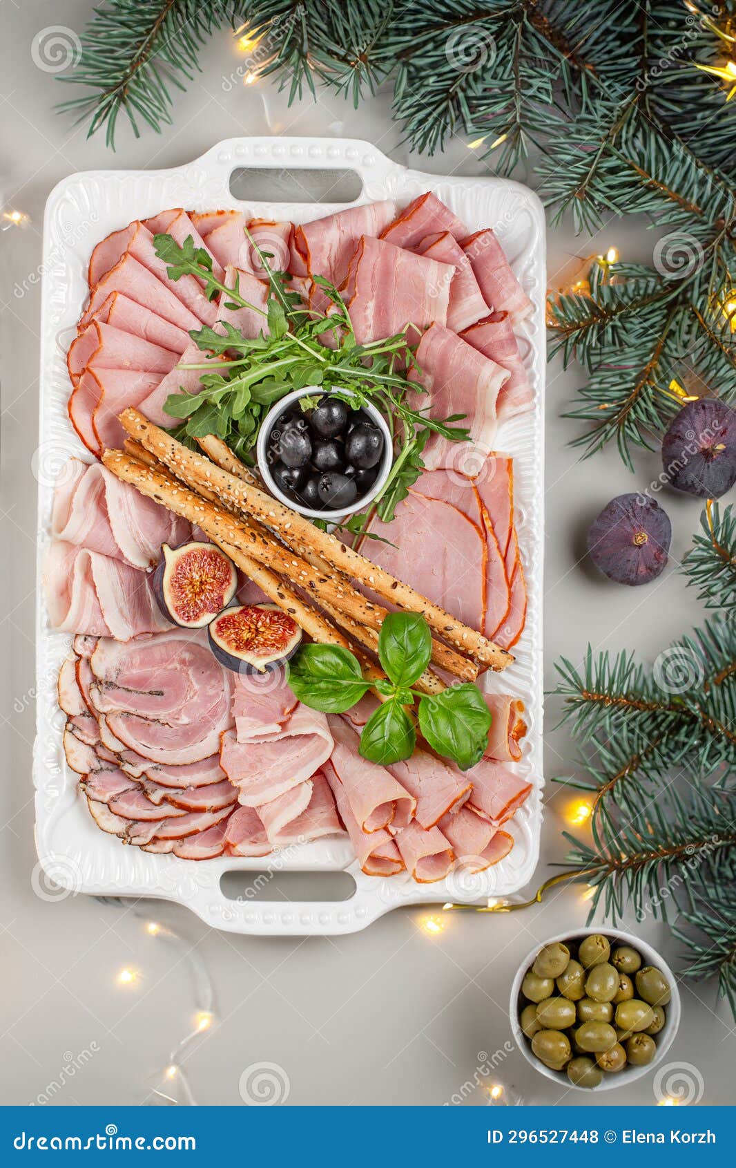 Cold cuts on the table stock photo. Image of appetizer - 296527448