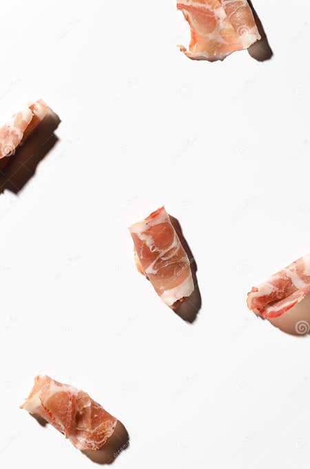 Cold Cuts on a White Background Stock Image - Image of life, meat ...