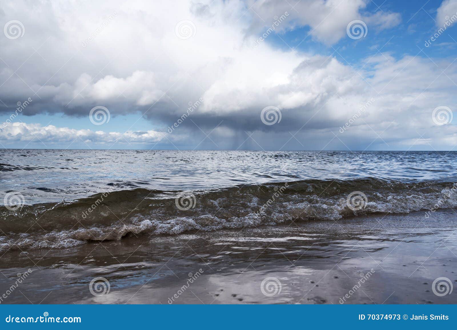 Cold day at Baltic sea. stock image. Image of season - 70374973