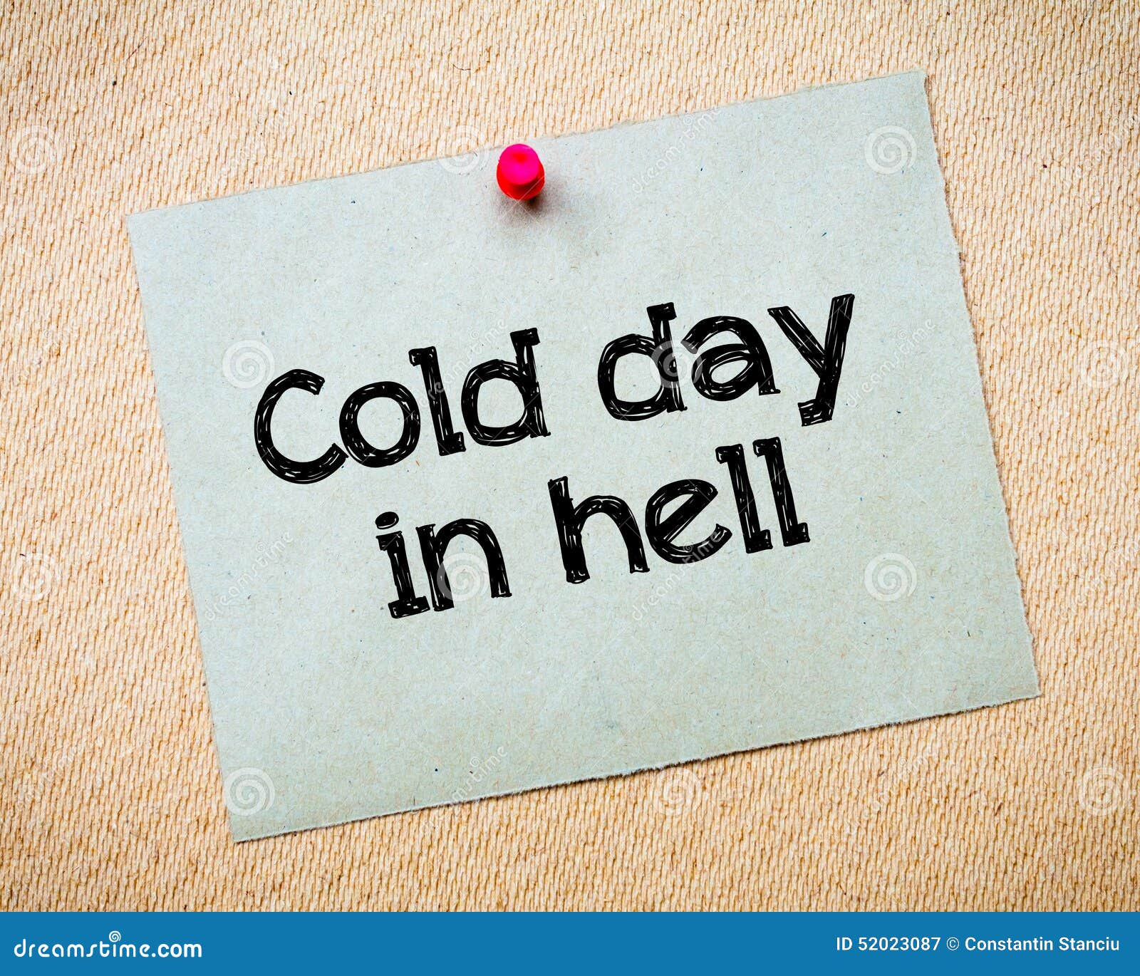 Cold day in Hell stock image. Image of people, paper - 52023087