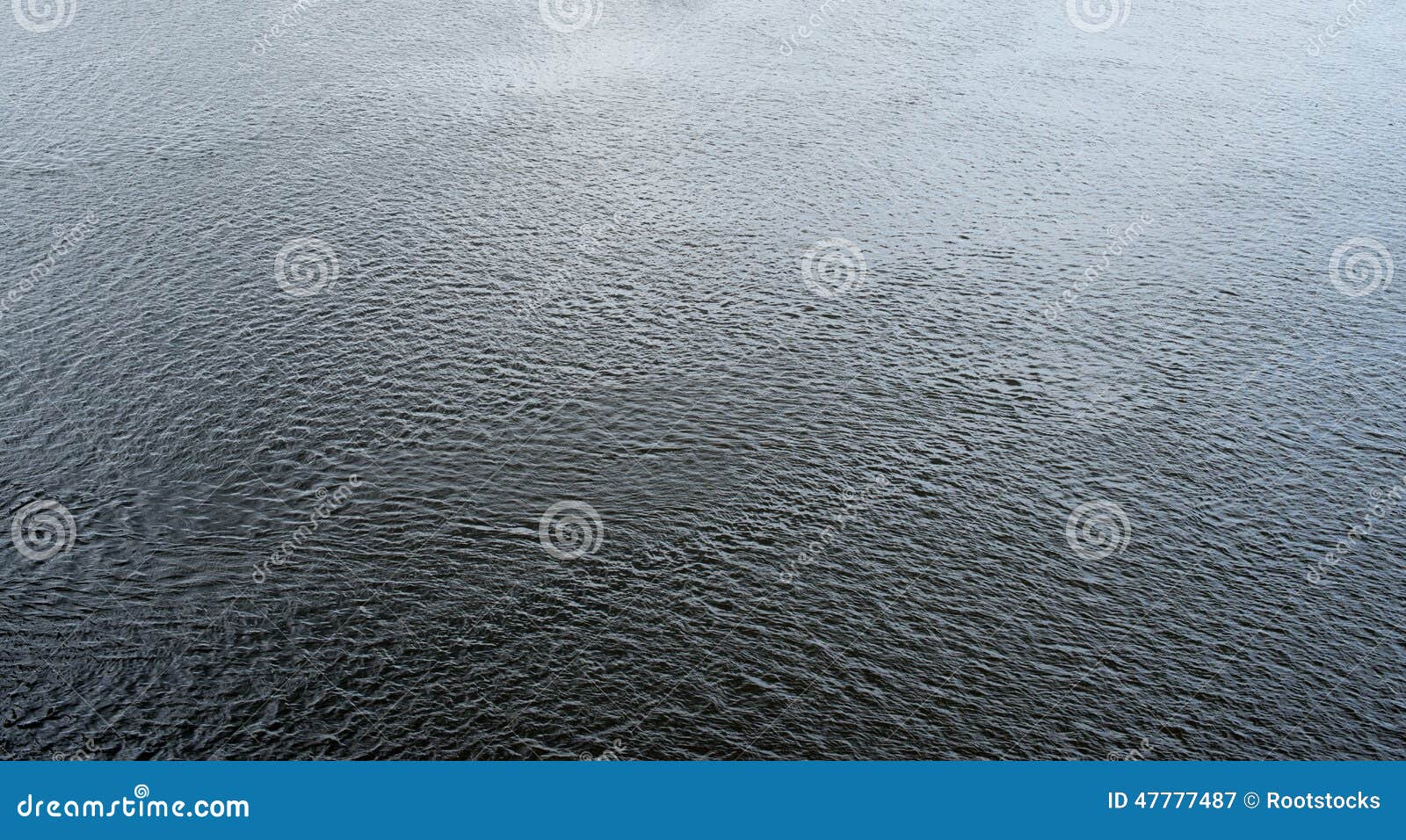Cold and Deep Water Surface with Ripples Stock Image - Image of silver ...