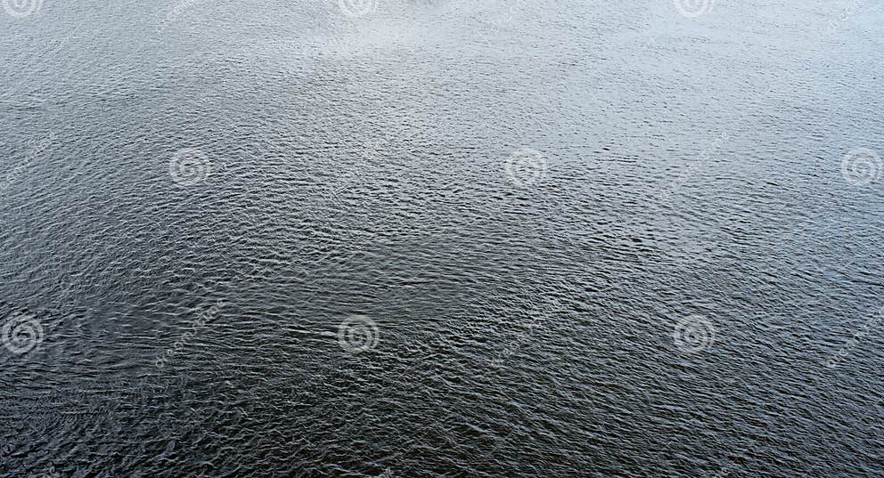Cold and Deep Water Surface with Ripples Stock Image - Image of silver ...
