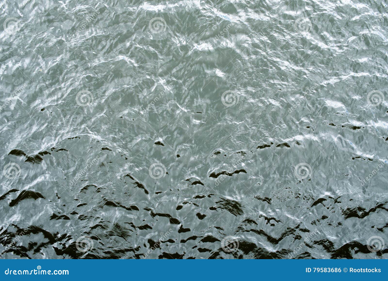Cold and Deep Water Surface with Ripples Stock Photo - Image of pool ...