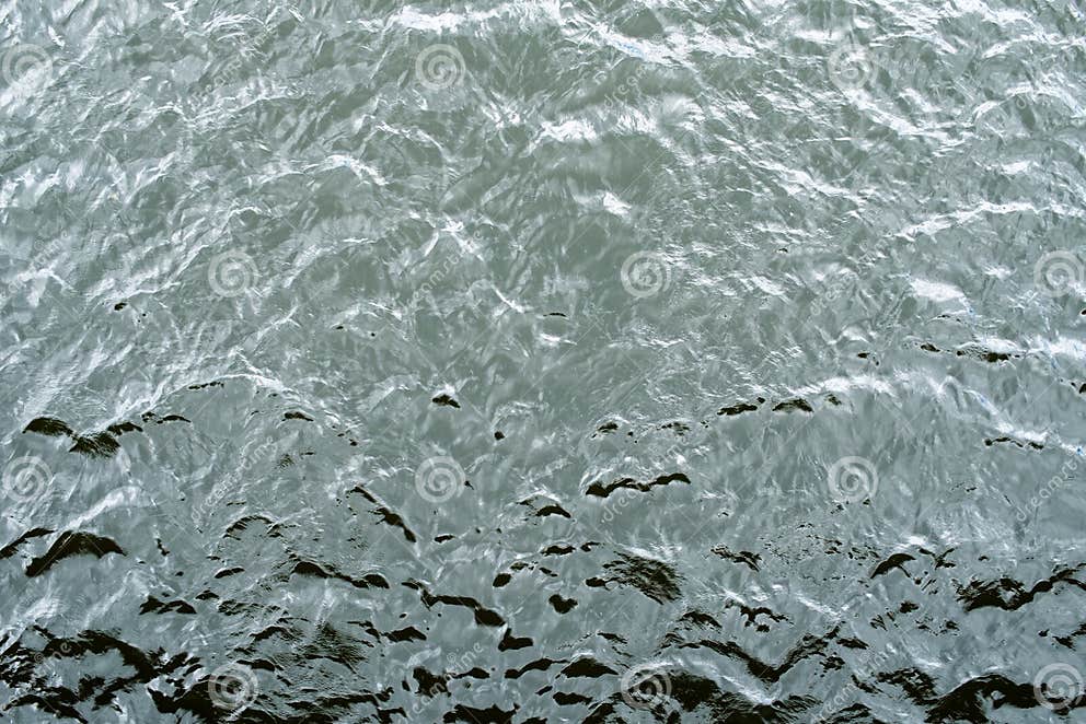Cold and Deep Water Surface with Ripples Stock Photo - Image of pool ...