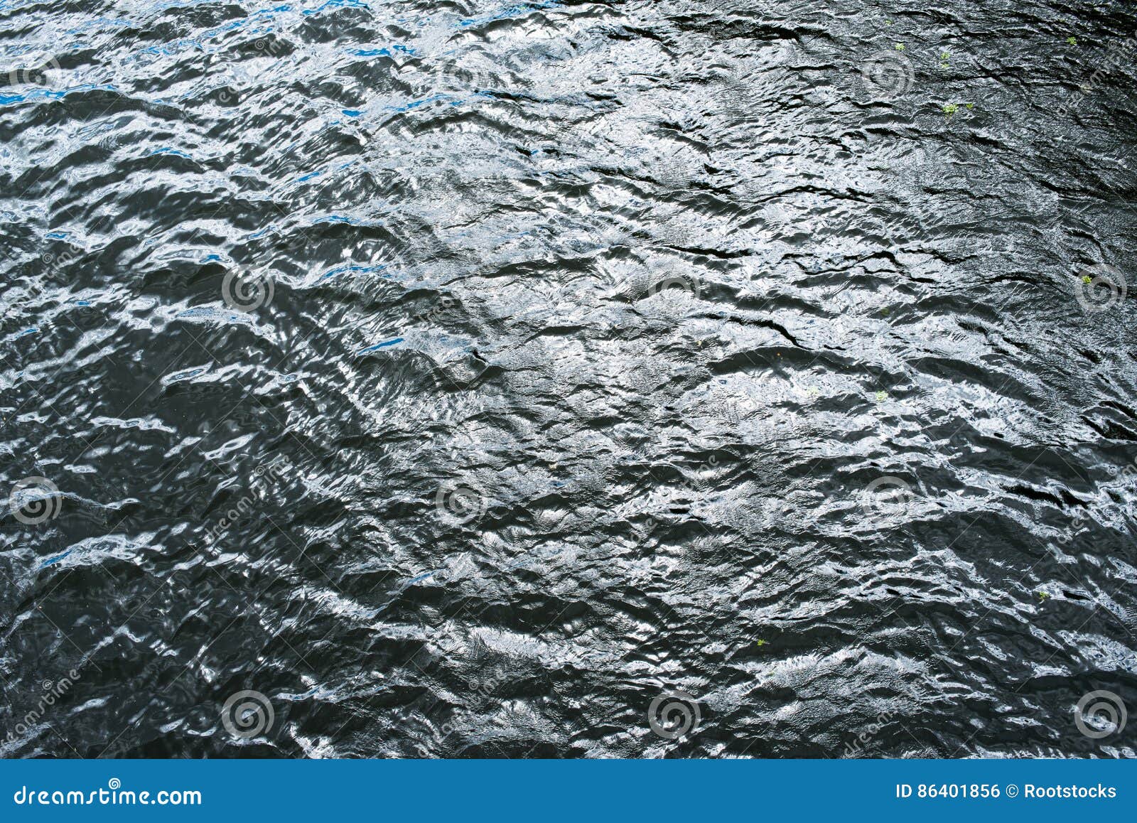 Cold and Deep Water Surface with Ripples Stock Photo - Image of ...