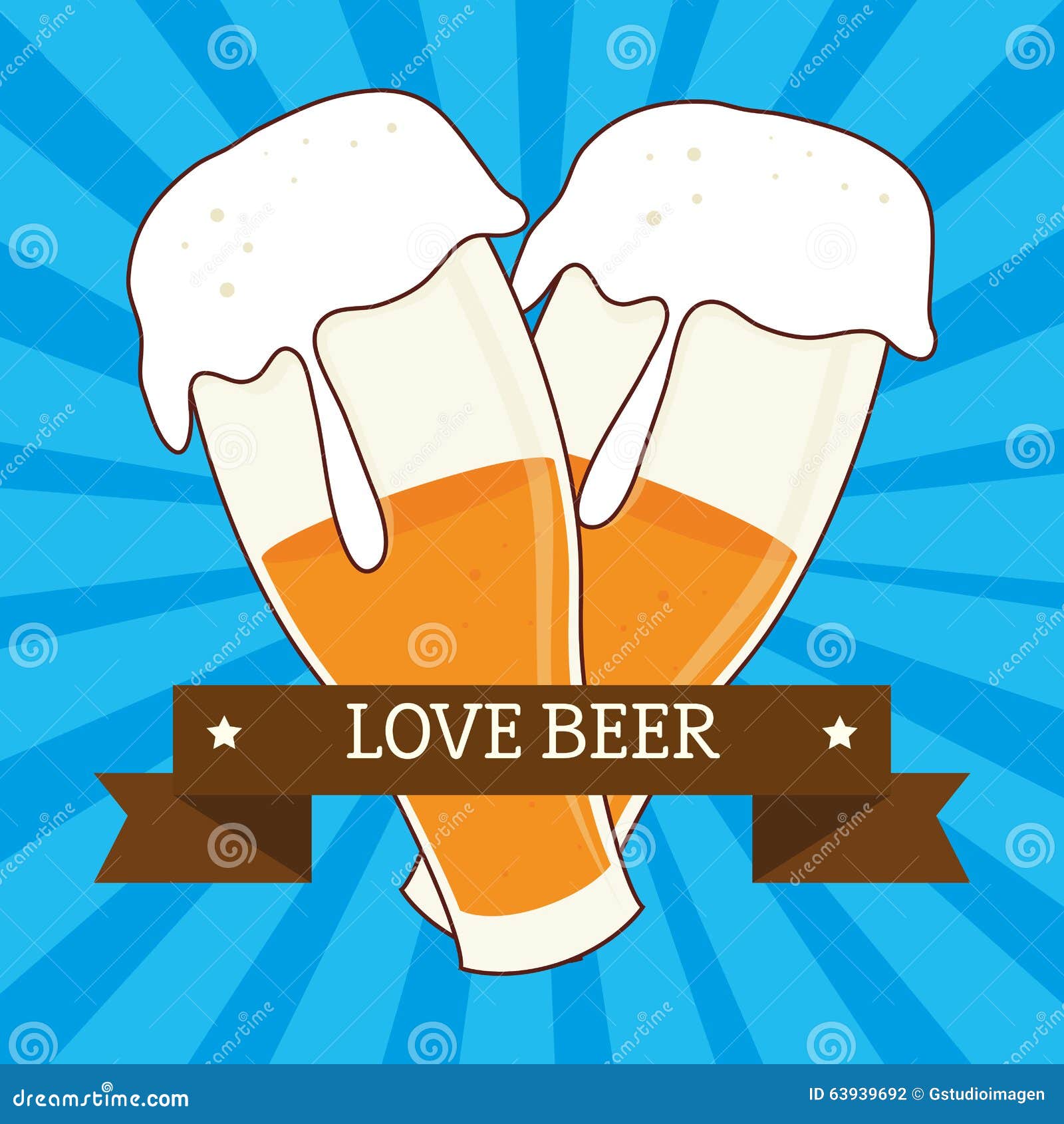 Cold and delicious beer stock illustration. Illustration of fresh ...