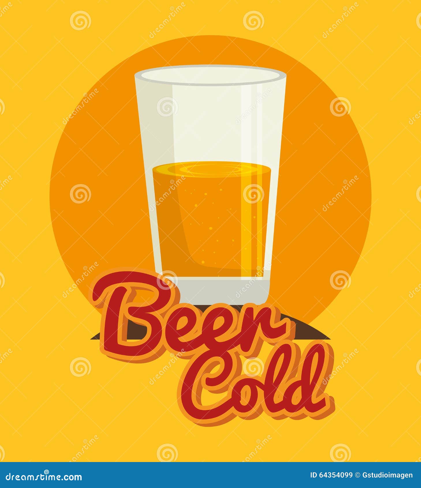 Cold and delicious beer stock vector. Illustration of fresh - 64354099