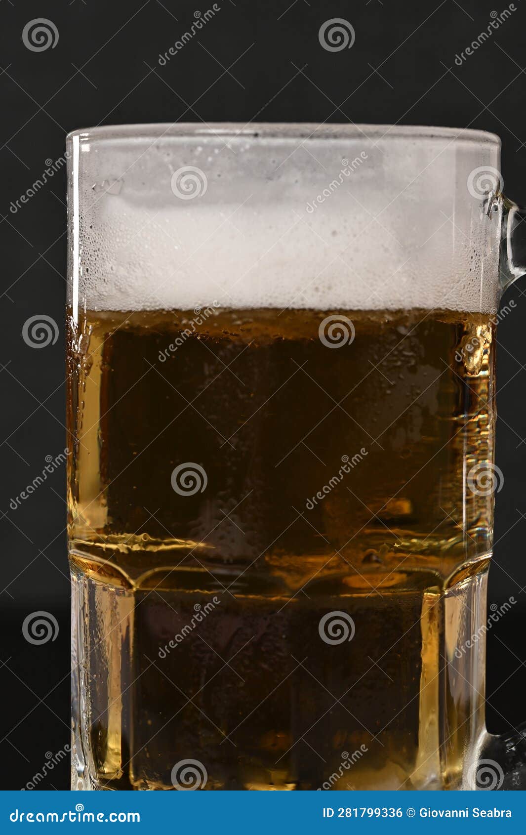 Cold Draft Beer Alcoholic Refreshing Pilsen Beer Stock Photo - Image of ...