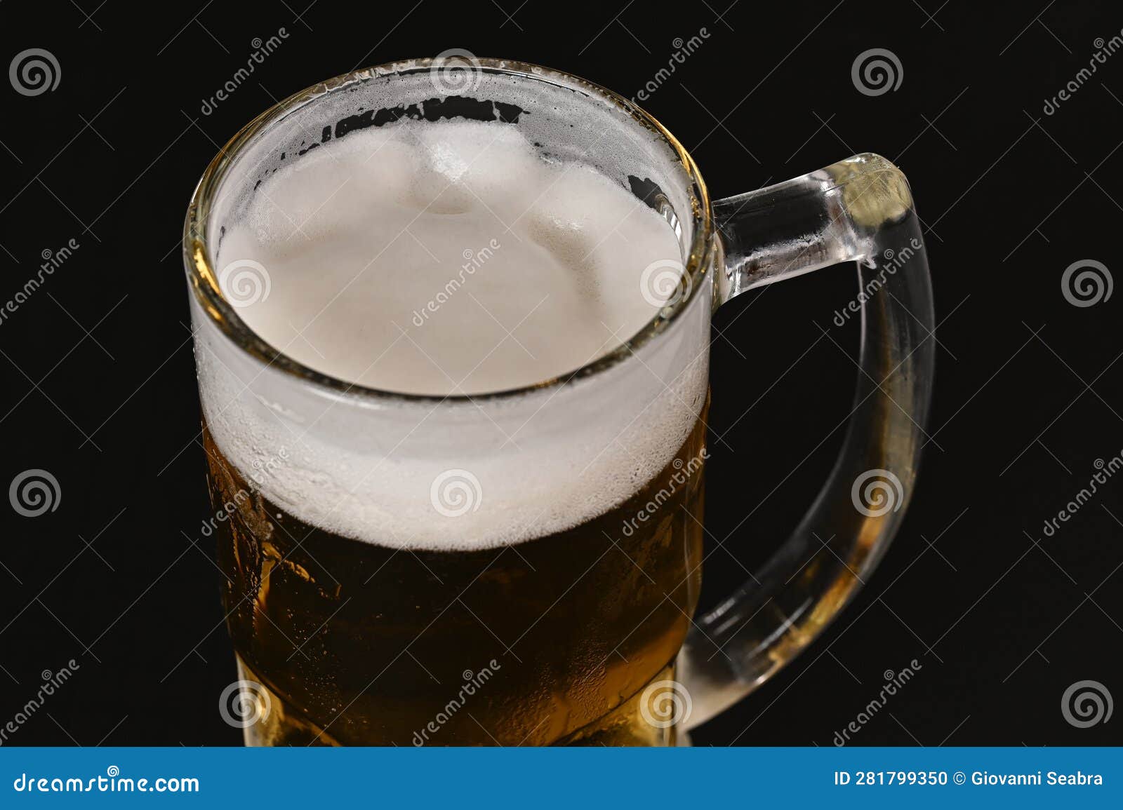 Cold Draft Beer Alcoholic Refreshing Pilsen Beer Stock Photo - Image of ...
