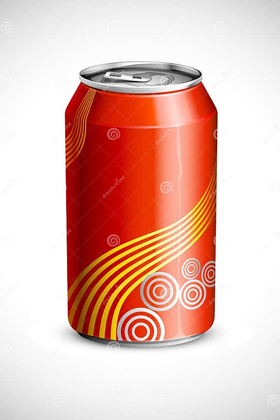 Cold Drink Can stock vector. Illustration of party, beverage - 25263020
