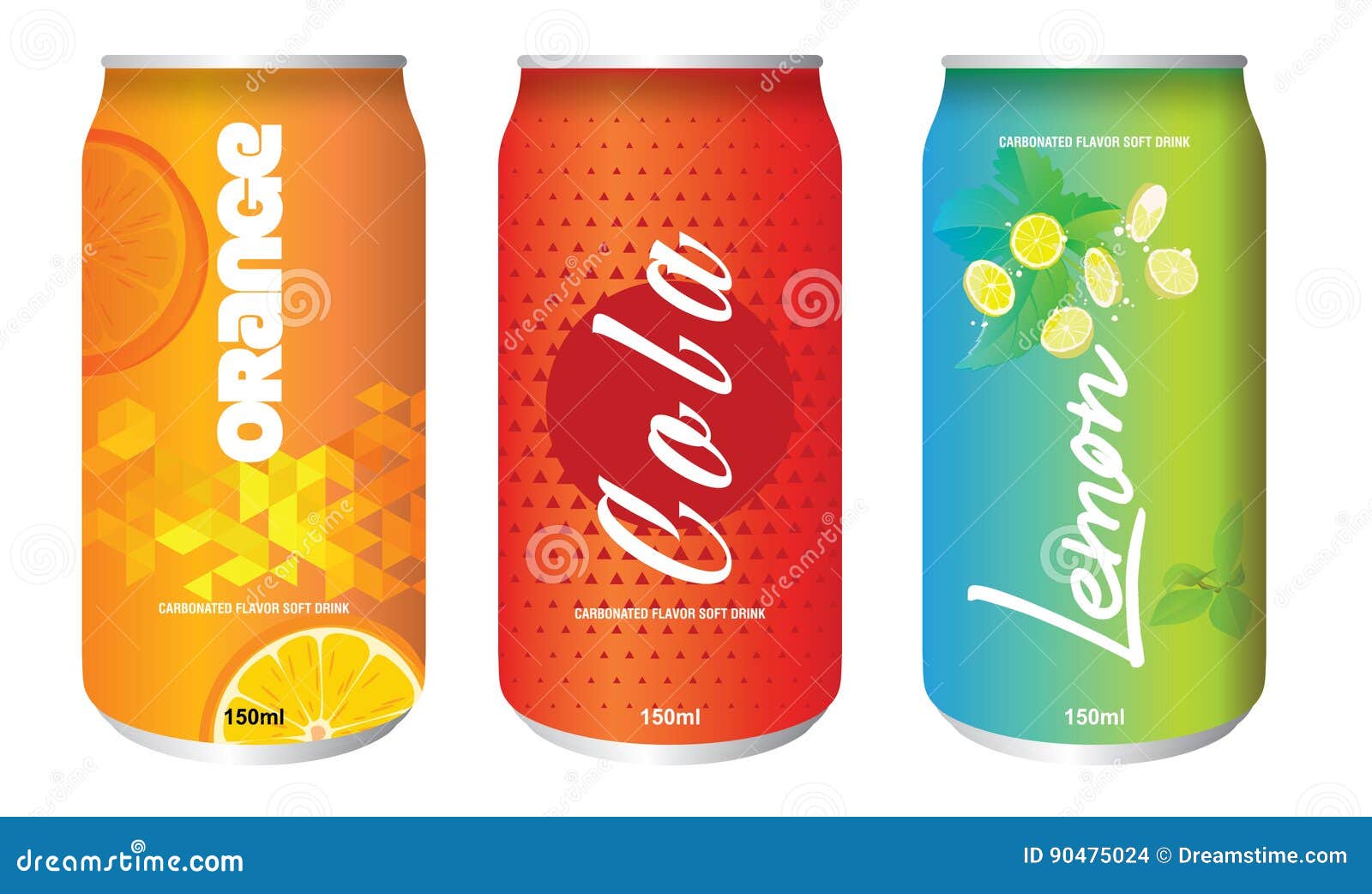 Cold Drink Can Isolated stock illustration. Illustration of white ...