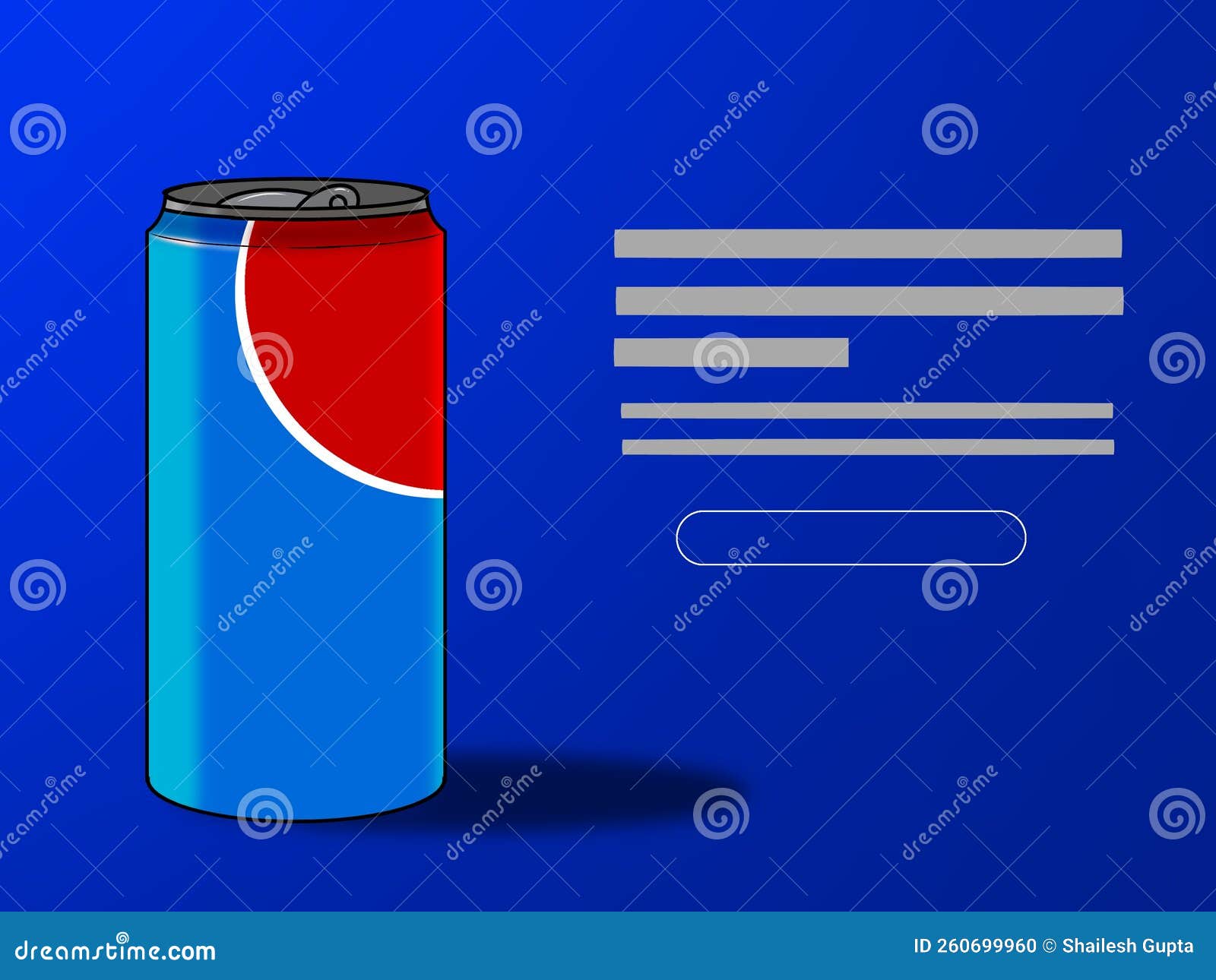 Cold Drink Can Poster Design Stock Illustration Stock Illustration ...