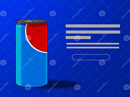 Cold Drink Can Poster Design Stock Illustration Stock Illustration ...