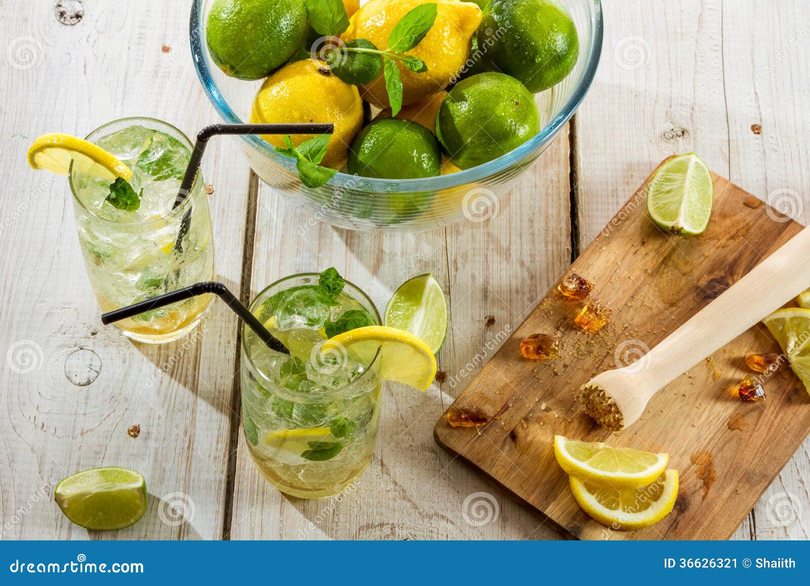 Cold Drink with Fresh Citrus Fruit Stock Image - Image of limeade, lime ...