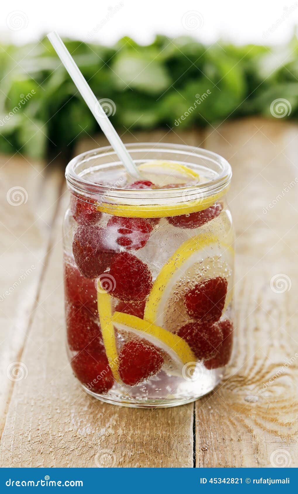 Cold Drink with Raspberries Stock Image - Image of closeup, natural ...