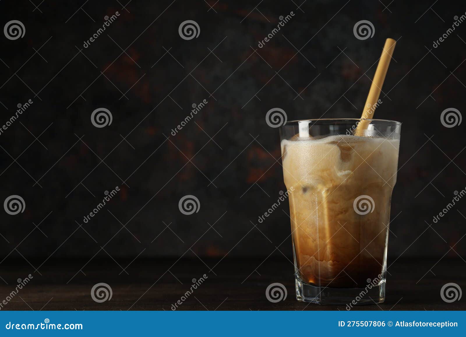 Cold Drink for Refreshing - Ice Coffee, Space for Text Stock Photo ...