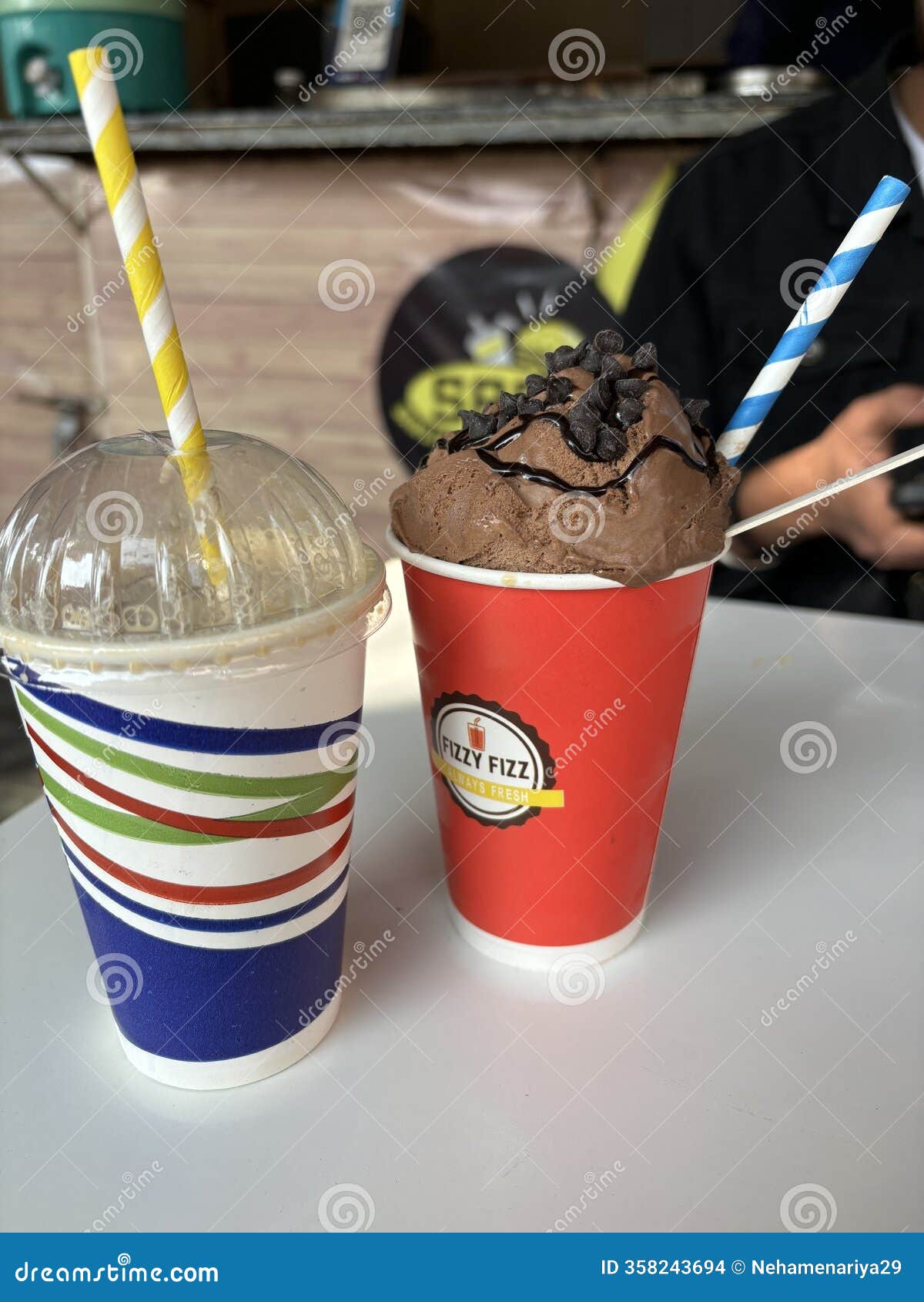 Cold Drinks in a Restaurant Stock Photo - Image of drinks, food: 358243694