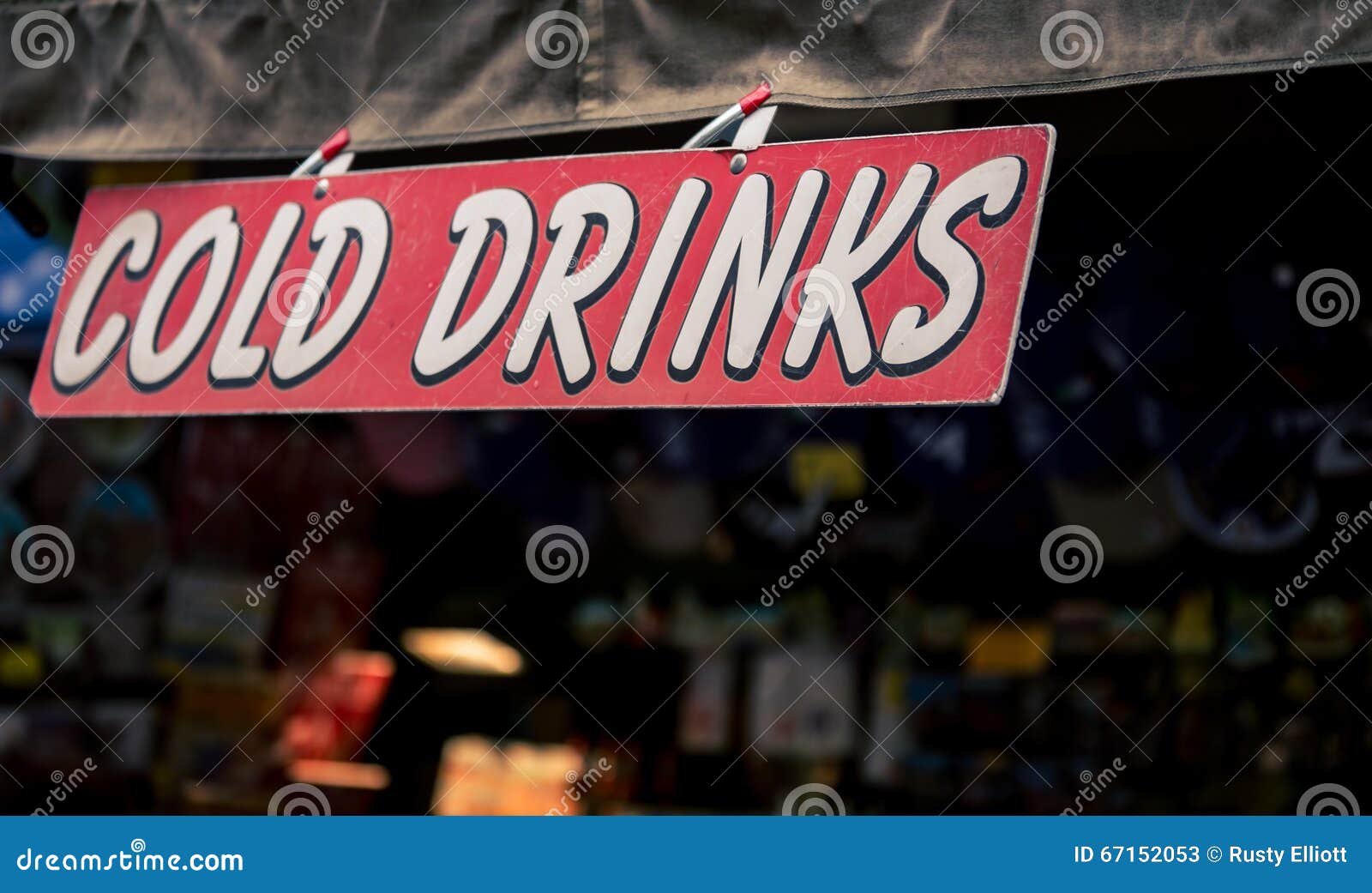 Cold drinks sign stock image. Image of shop, advertising - 67152053