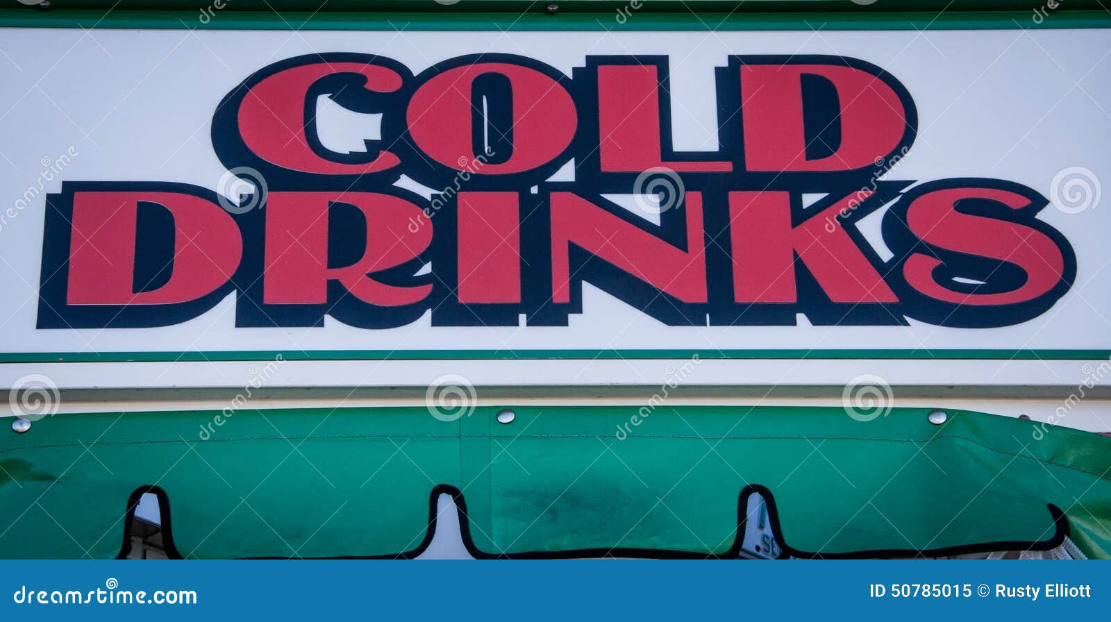 Cold drinks sign stock image. Image of vintage, advertising - 50785015