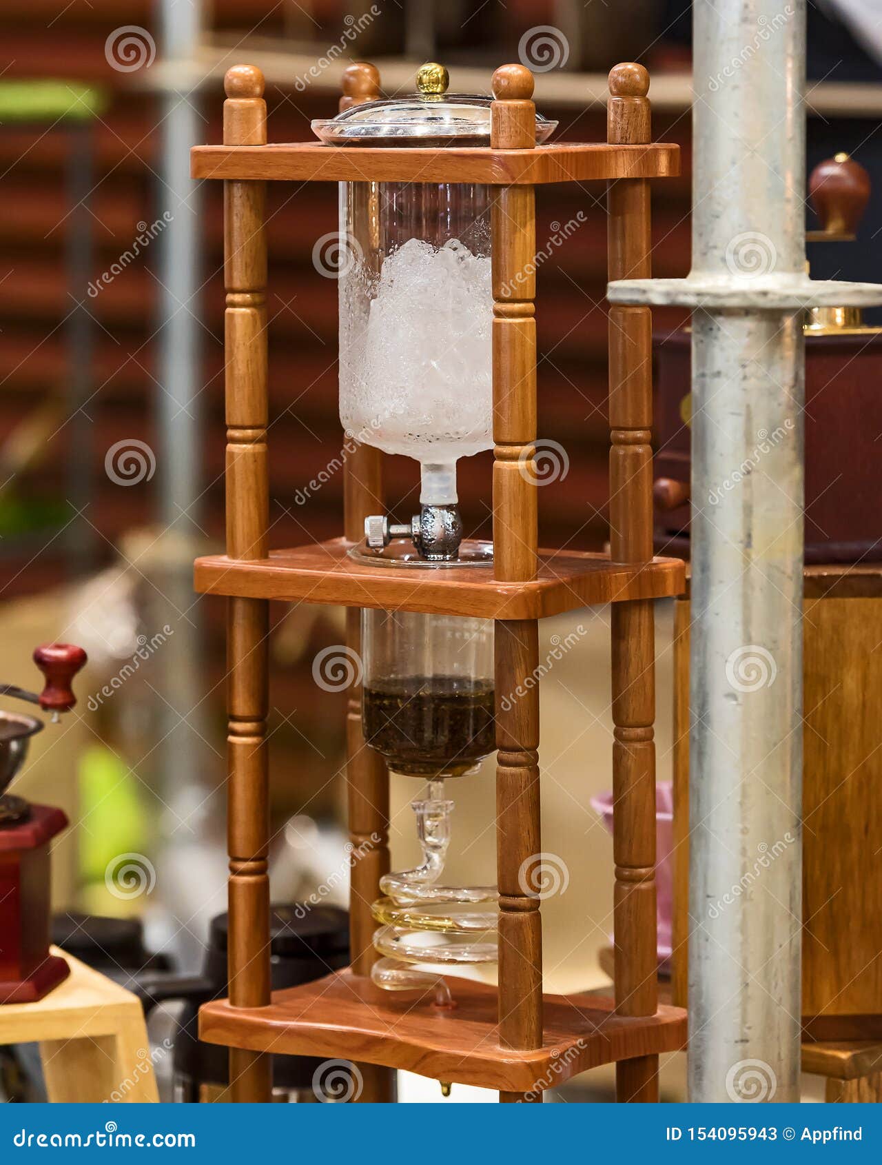 Cold drip coffee stock image. Image of roast, drink - 154095943