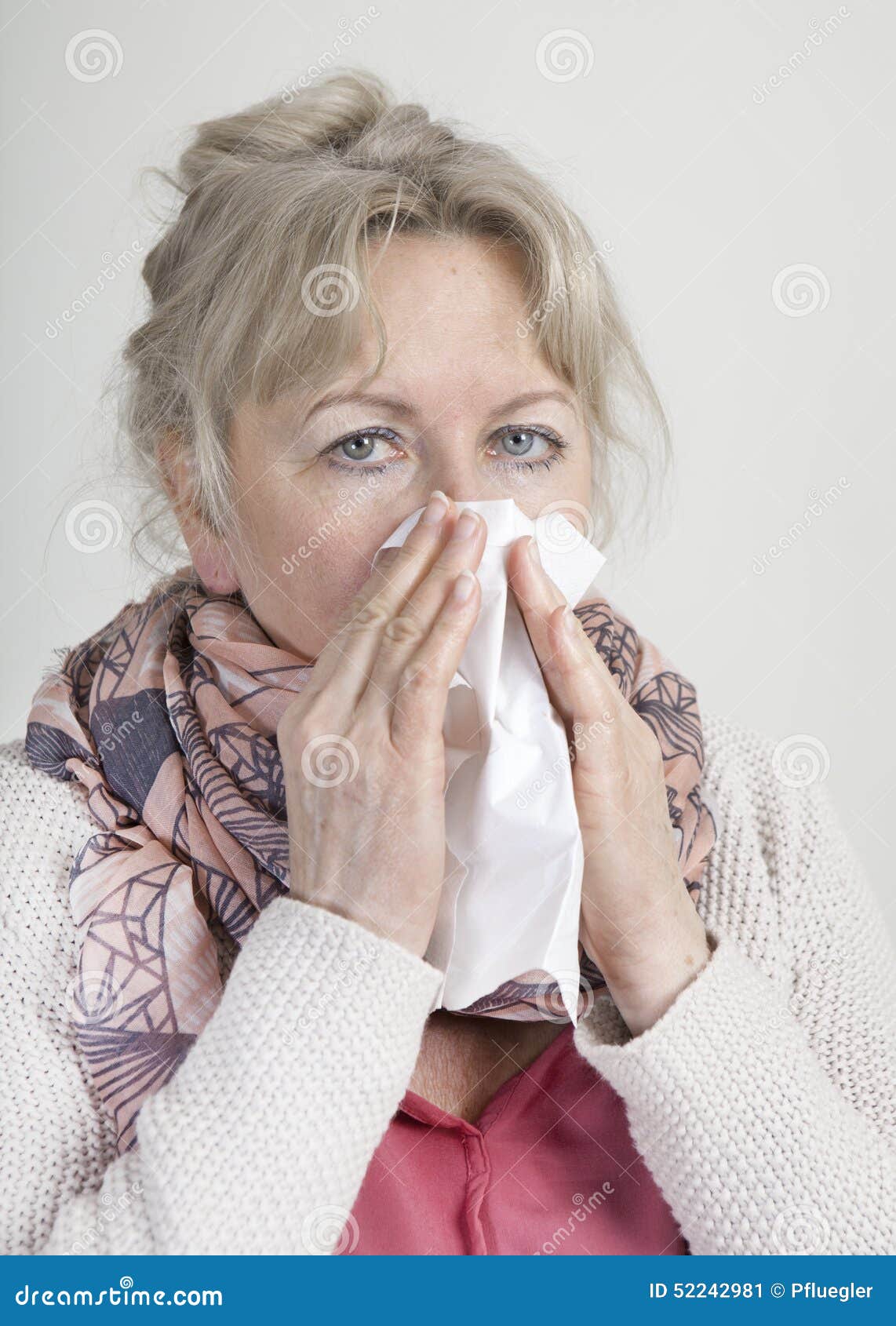 Cold elderly woman stock image. Image of mature, senior - 52242981