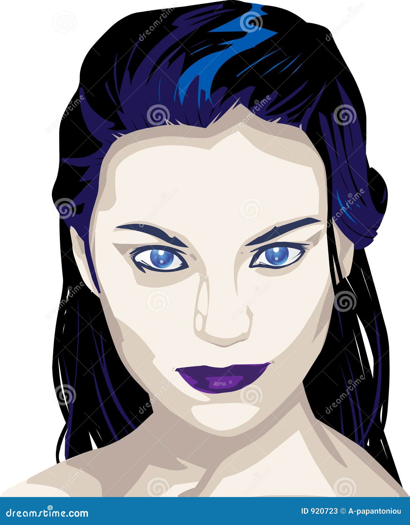 Cold Eyes stock illustration. Illustration of marvel, painted - 920723