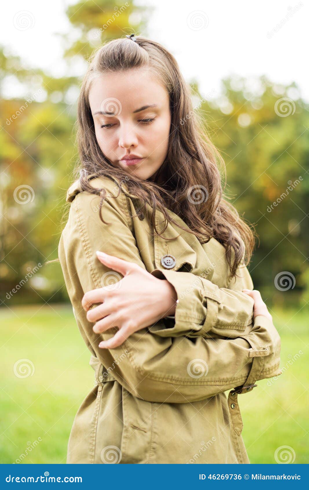 Cold fall day stock photo. Image of jacket, adult, autumn - 46269736