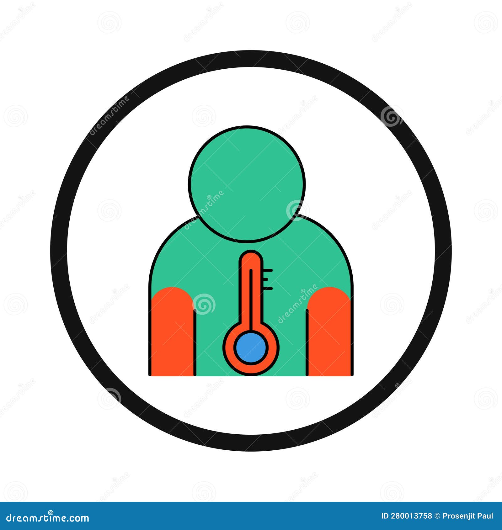 Cold, Fever, Temperature, Disease, Fever Disease Icon Stock Vector ...