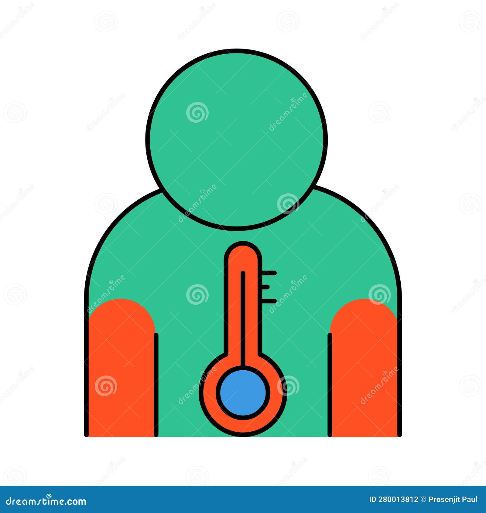 Cold, Fever, Temperature, Disease, Fever Disease Icon Stock Vector ...