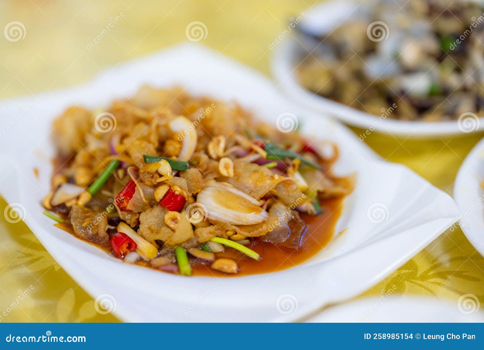 Cold fish skin dish stock photo. Image of fresh, closeup - 258985154