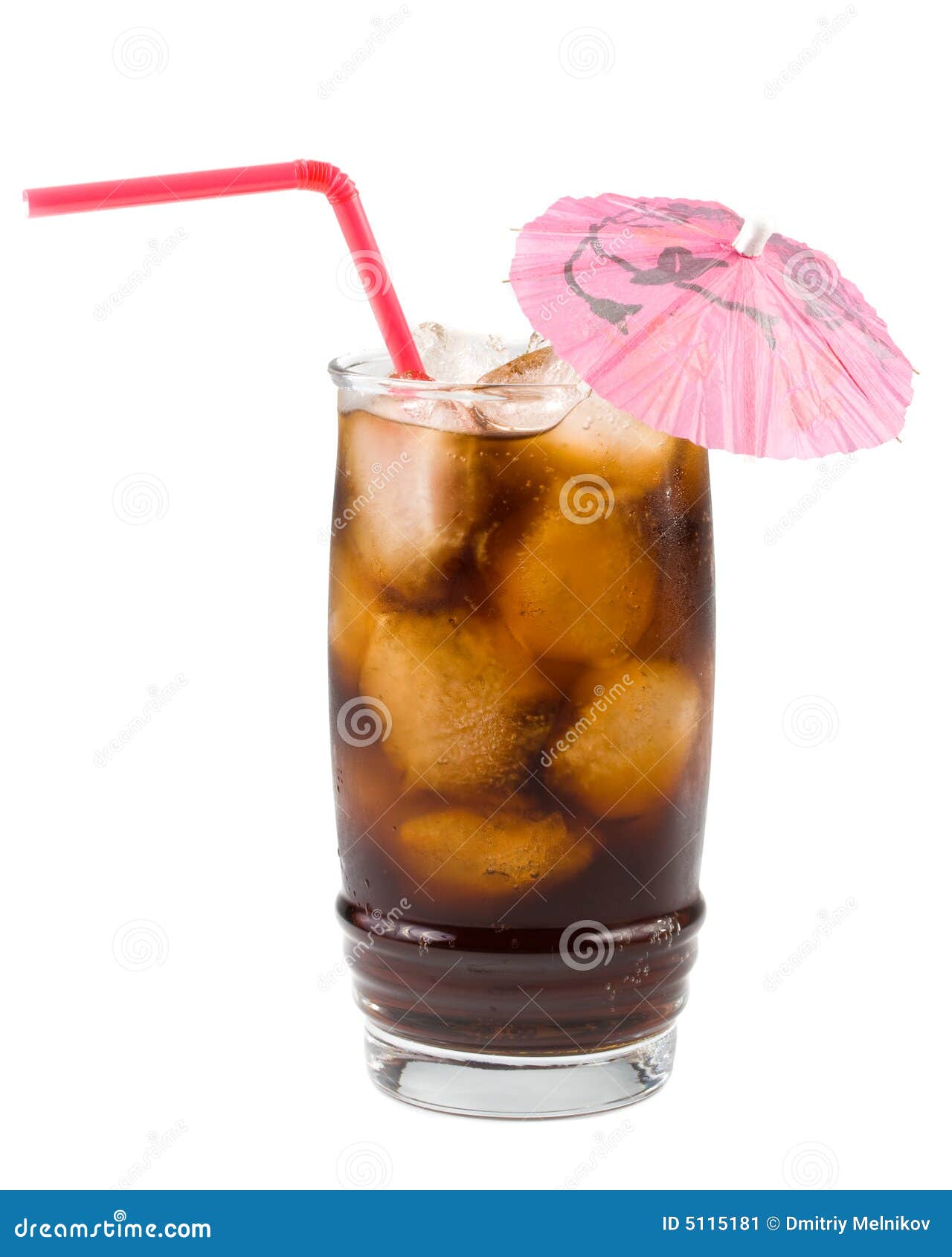 Cold fizzy cola with ice stock image. Image of party, iced - 5115181