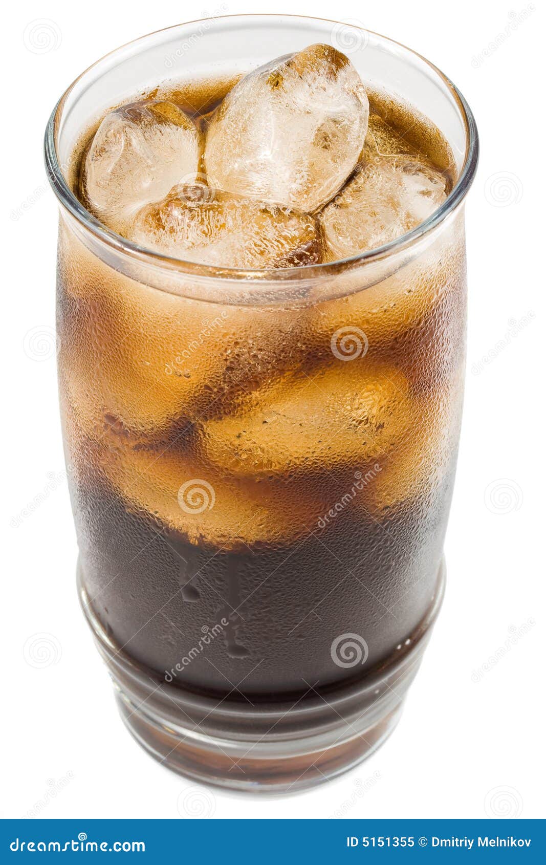 Cold fizzy cola with ice stock image. Image of fizzy, cola - 5151355