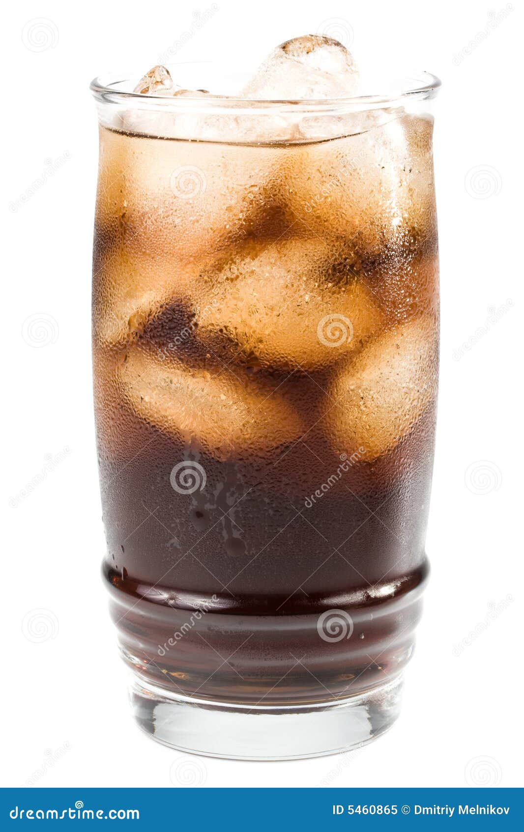 Cold fizzy cola with ice stock image. Image of sparkling - 5460865