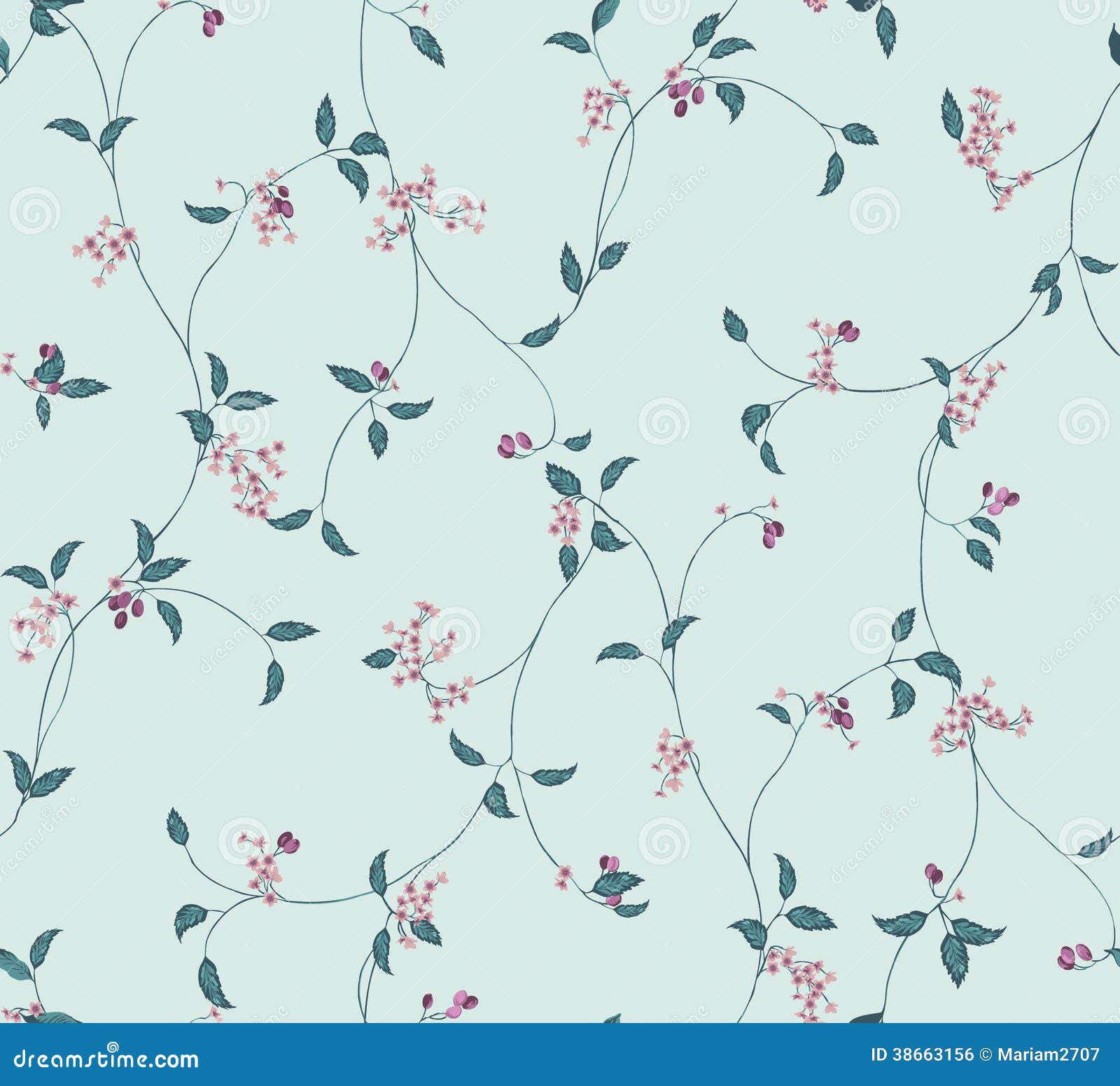 Cold flower pattern stock illustration. Illustration of growth - 38663156