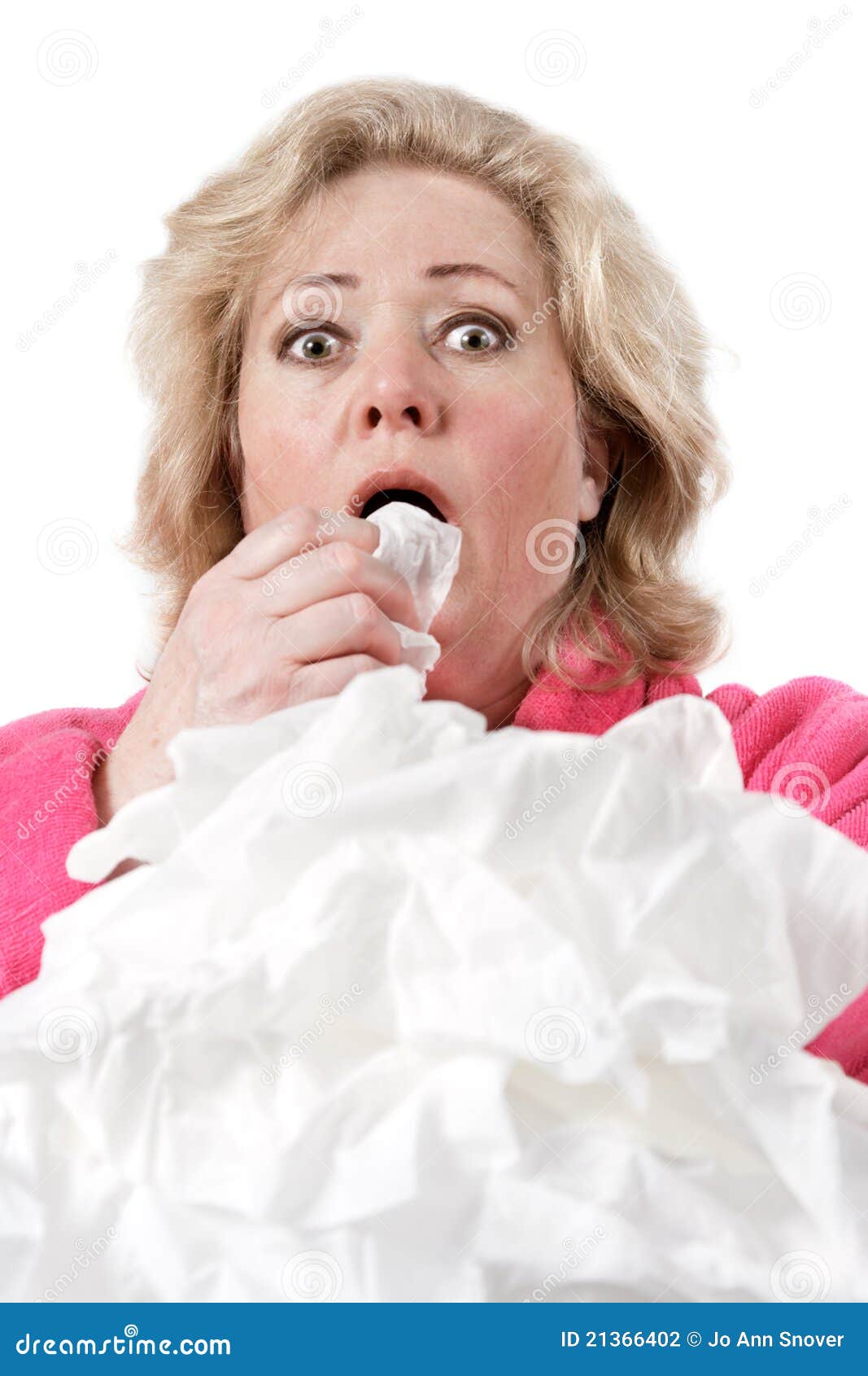 Cold & flu season stock photo. Image of pile, lady - 21366402