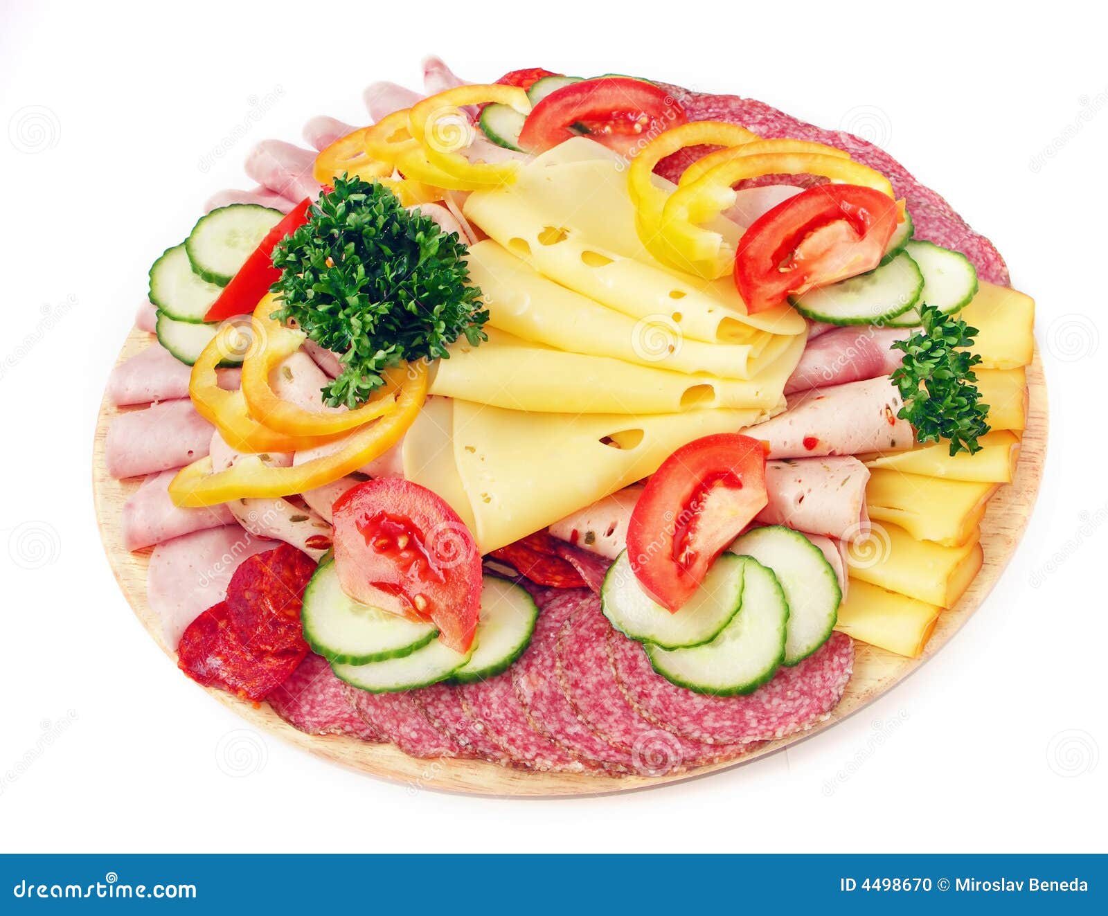 Cold food stock photo. Image of plate, parsley, pork, cheese - 4498670